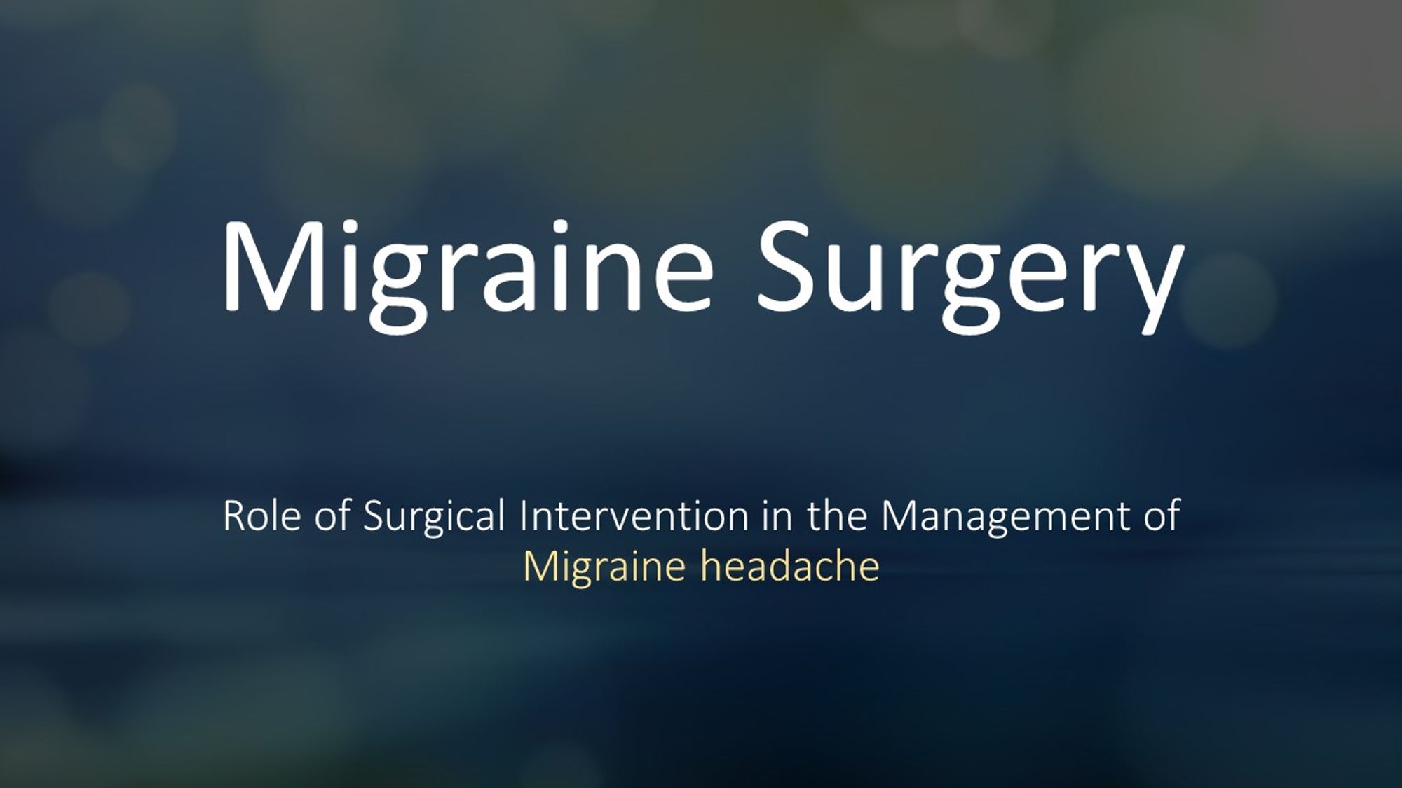 Surgical Treatment for Chronic Headaches and Migraines – NIT Neurosurgery